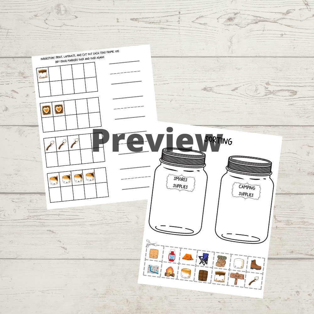 S'mores Early Learning Pack - Etsy