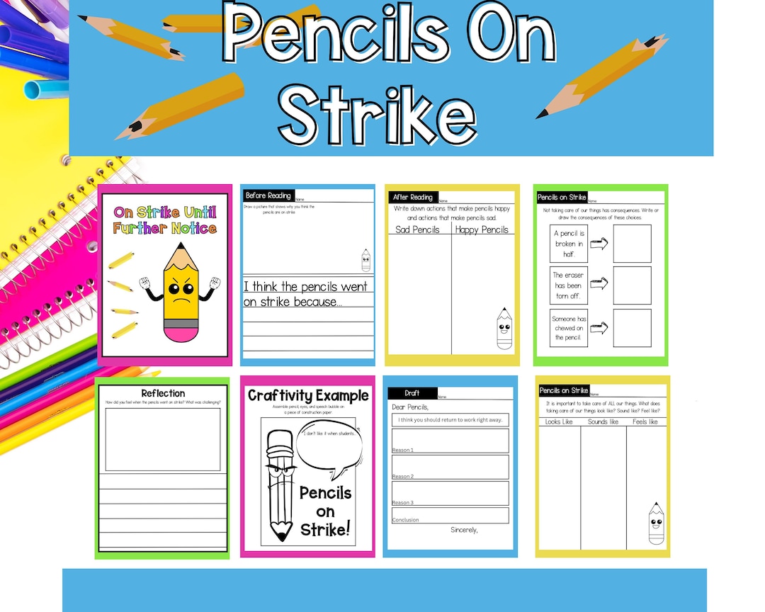 Pencils on Strike Book Companion | Social Emotional Learning ...