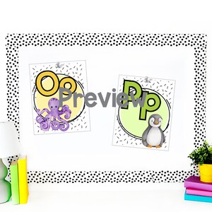 Watercolor Animal Alphabet | Classroom Alphabet | Rainbow Classroom ...