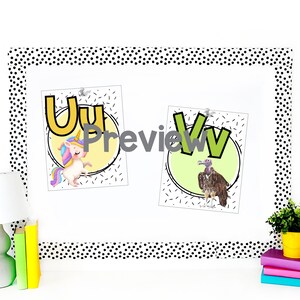 Watercolor Animal Alphabet | Classroom Alphabet | Rainbow Classroom ...
