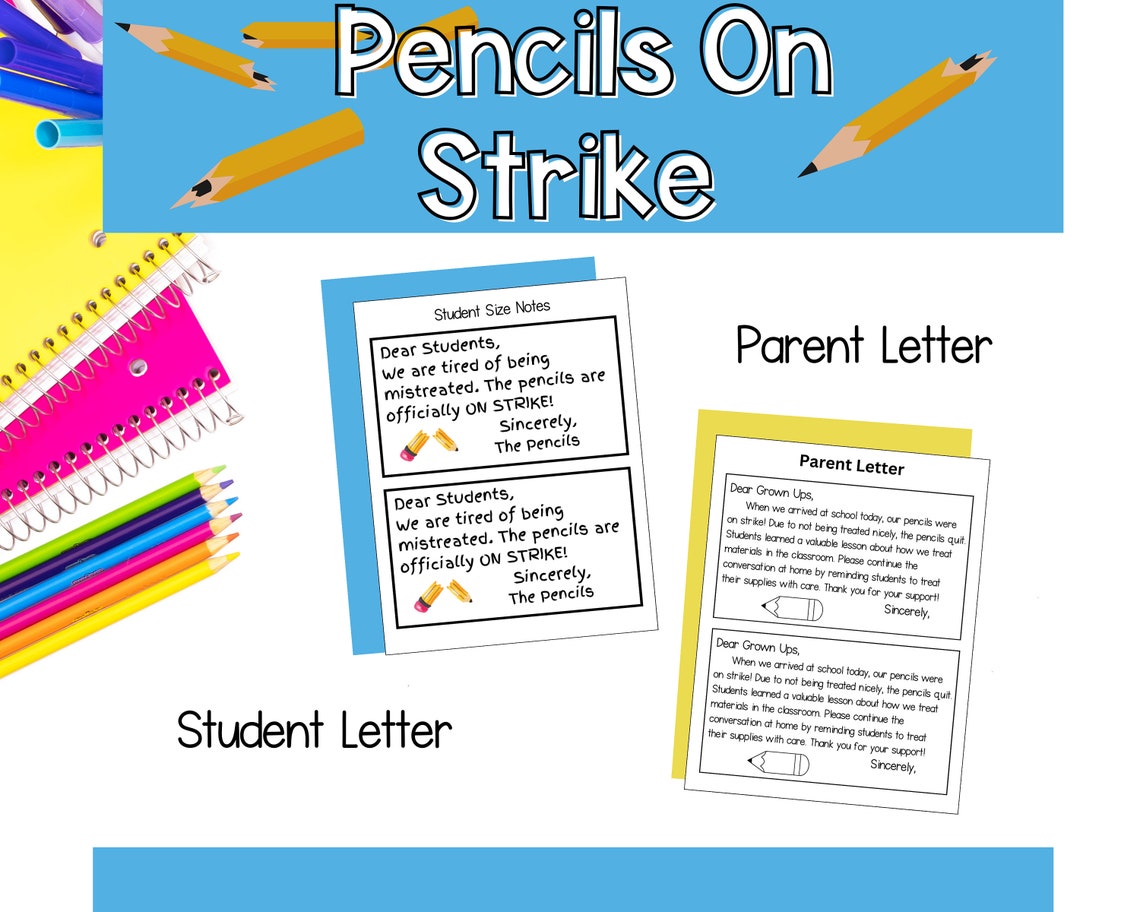 Pencils on Strike Book Companion | Social Emotional Learning ...