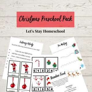 Preschool Christmas Bundle - Etsy
