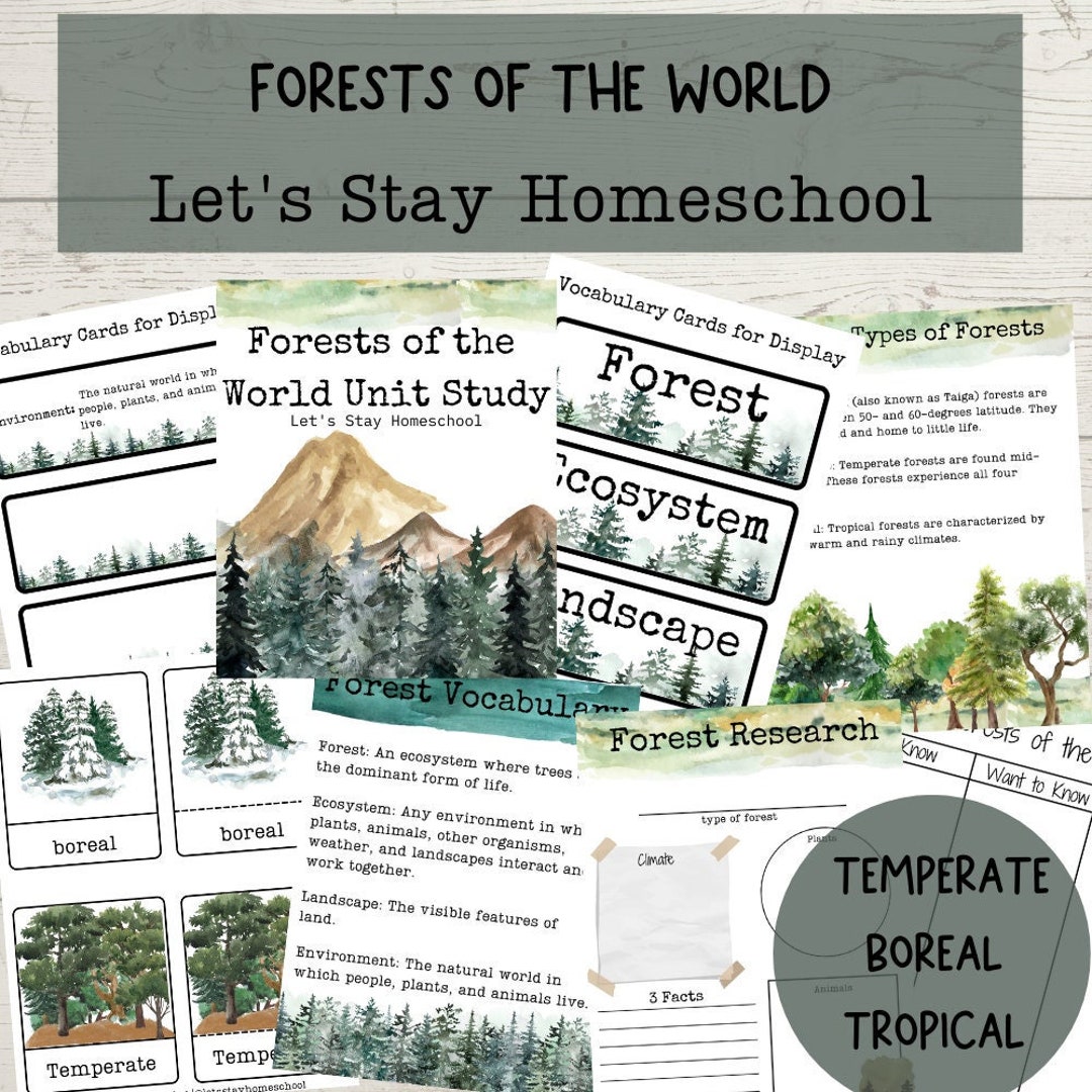 Forests of the World Unit Study | Boreal Forest Study | Tundra Study ...