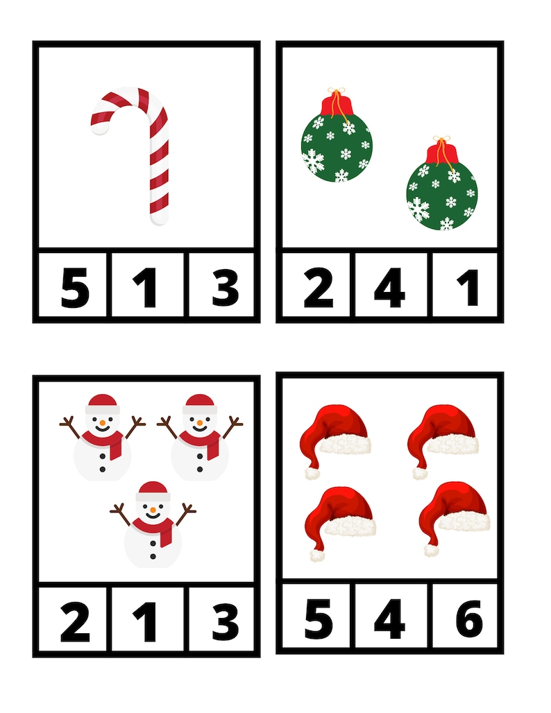 Preschool Christmas Bundle - Etsy