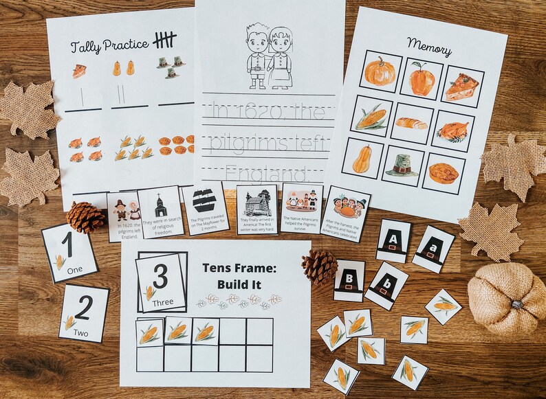 Thanksgiving Early Elementary Pack - Etsy
