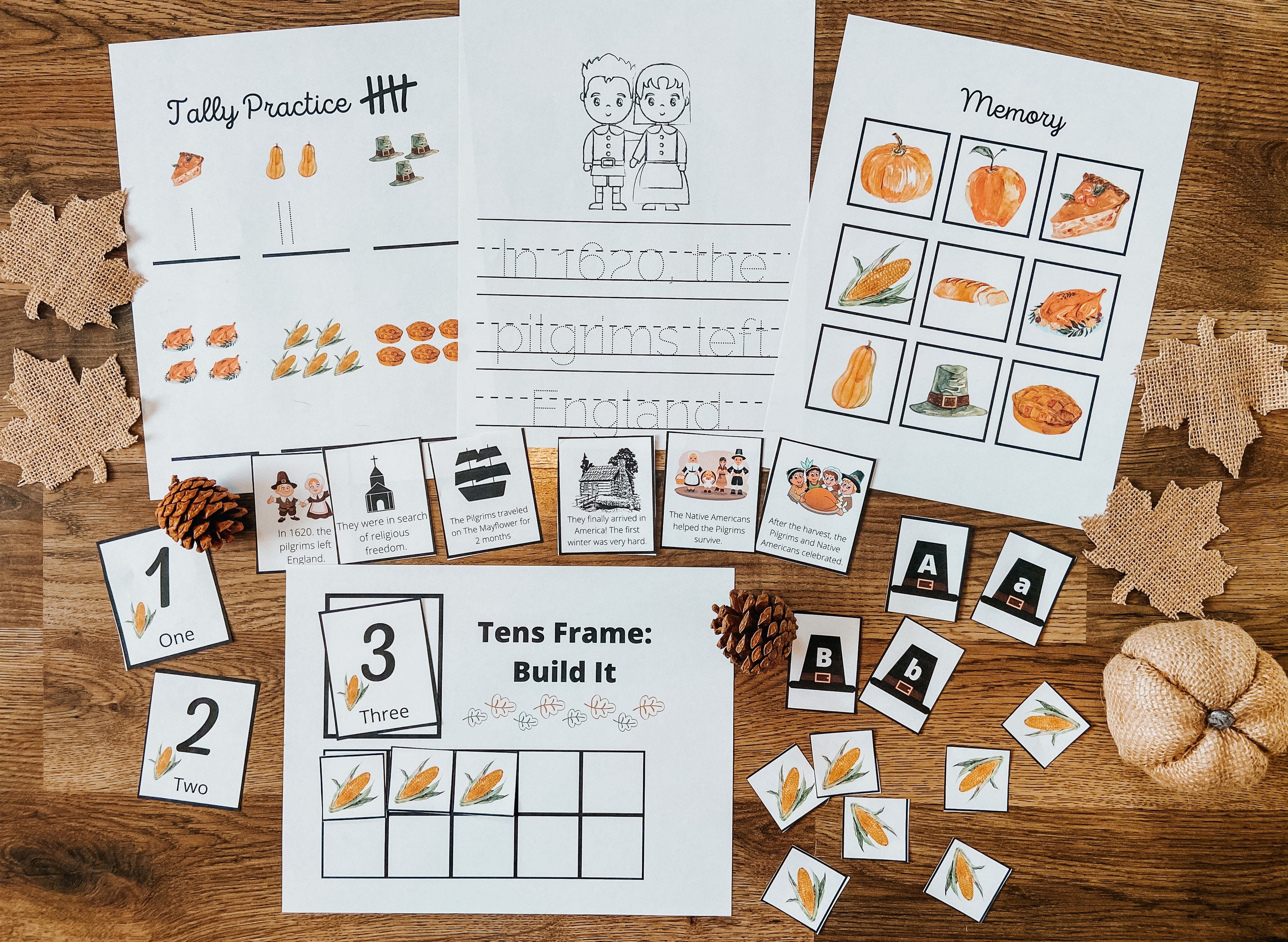 Thanksgiving Early Elementary Pack - Etsy