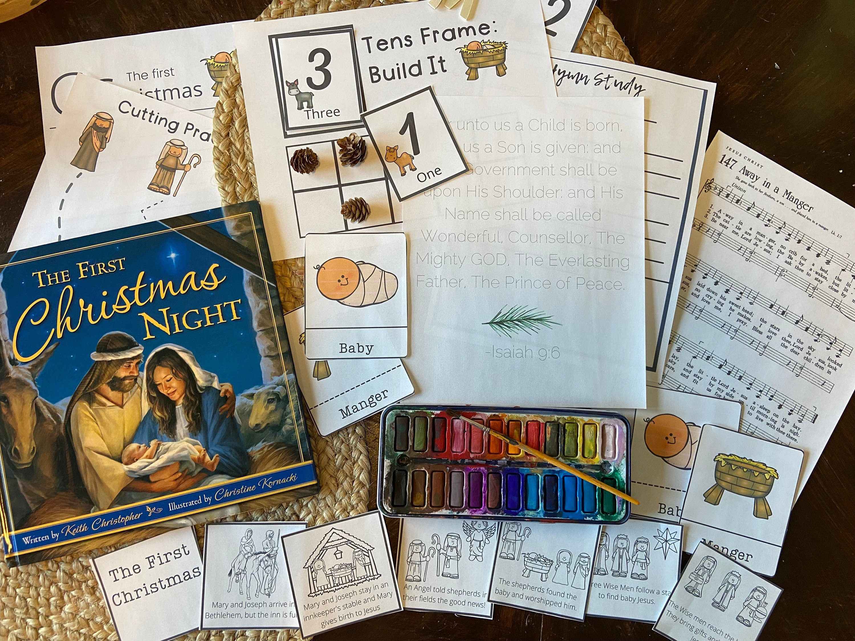 The First Christmas Early Learners Pack Christmas Mini Unit - Etsy