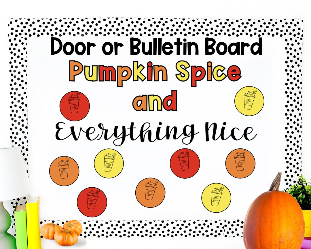 Autumn Bulletin Board | Autumn Door Display | Halloween Door Display ...