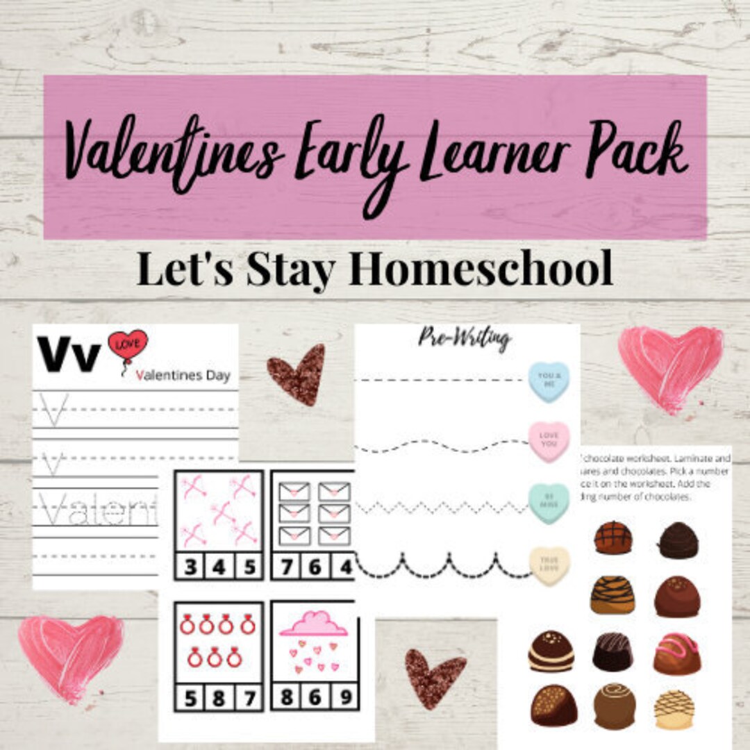 Valentines Day Early Learner Bundle - Etsy
