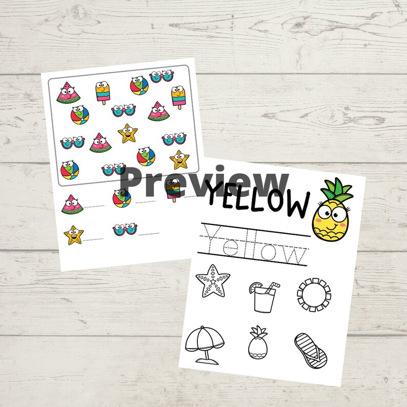 Summer Early Learning Pack - Etsy