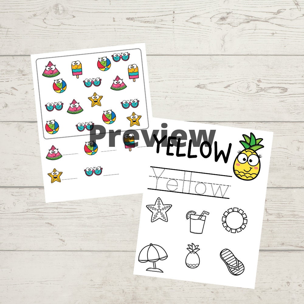 Summer Early Learning Pack - Etsy