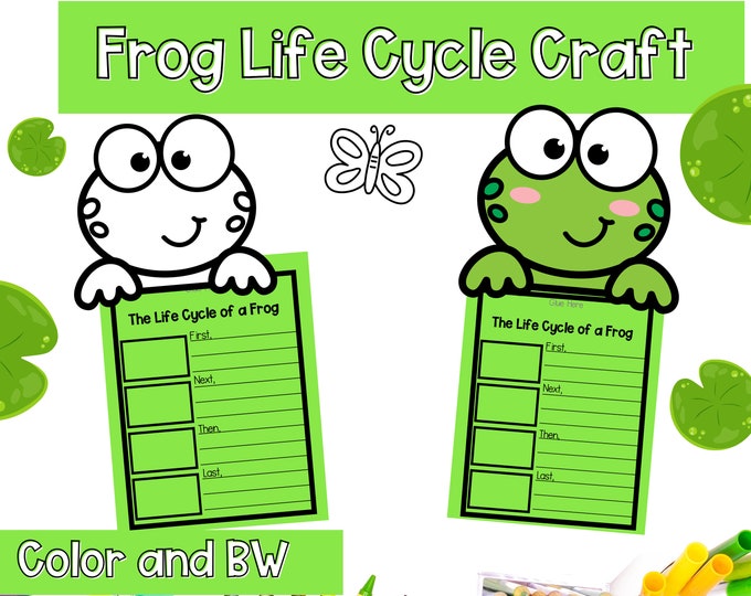 Frog Life Cycle Foldable - Etsy Canada