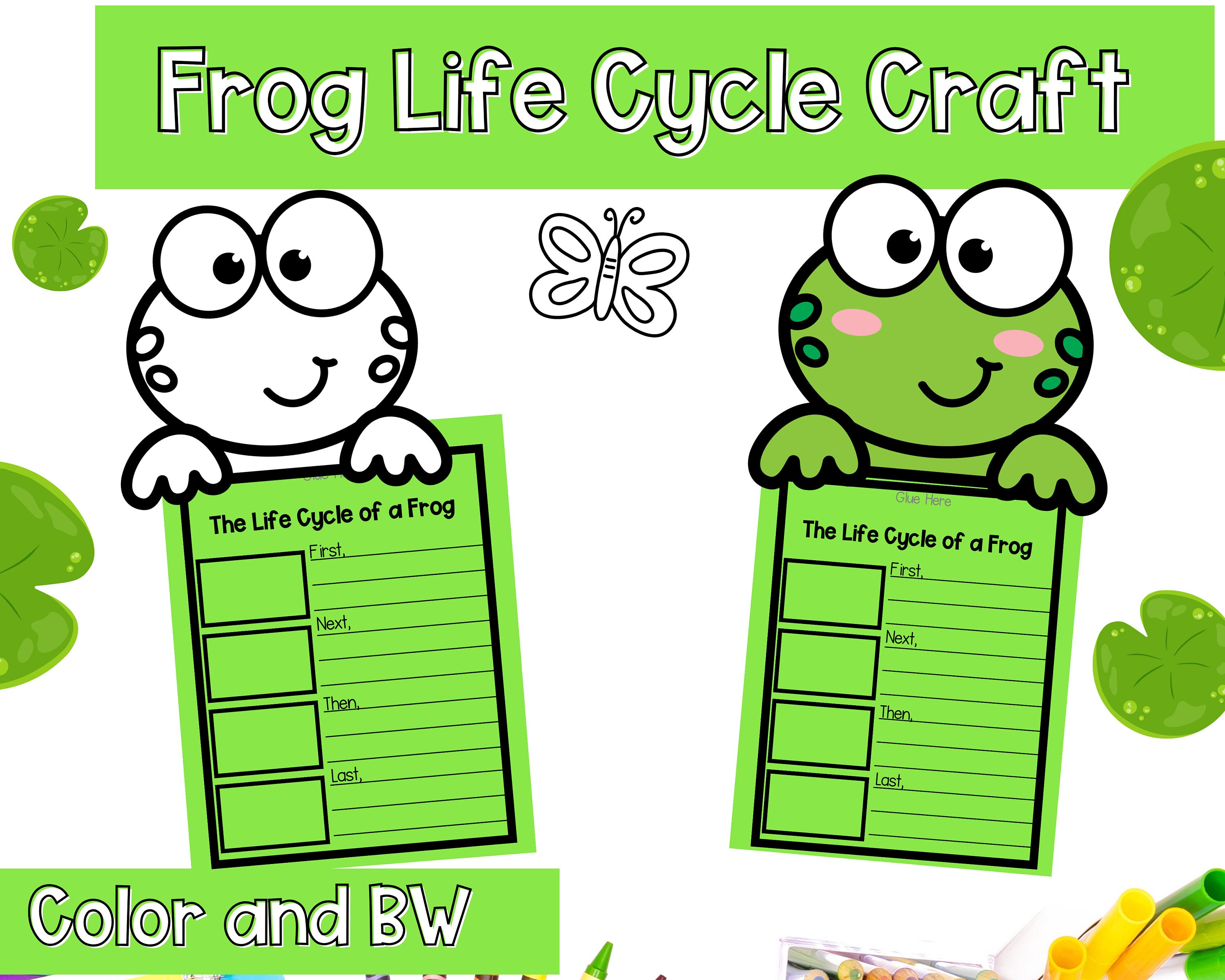 Life Cycle of a Frog Craft | Frog Life Cycle Activity | Frog Life Cycle ...