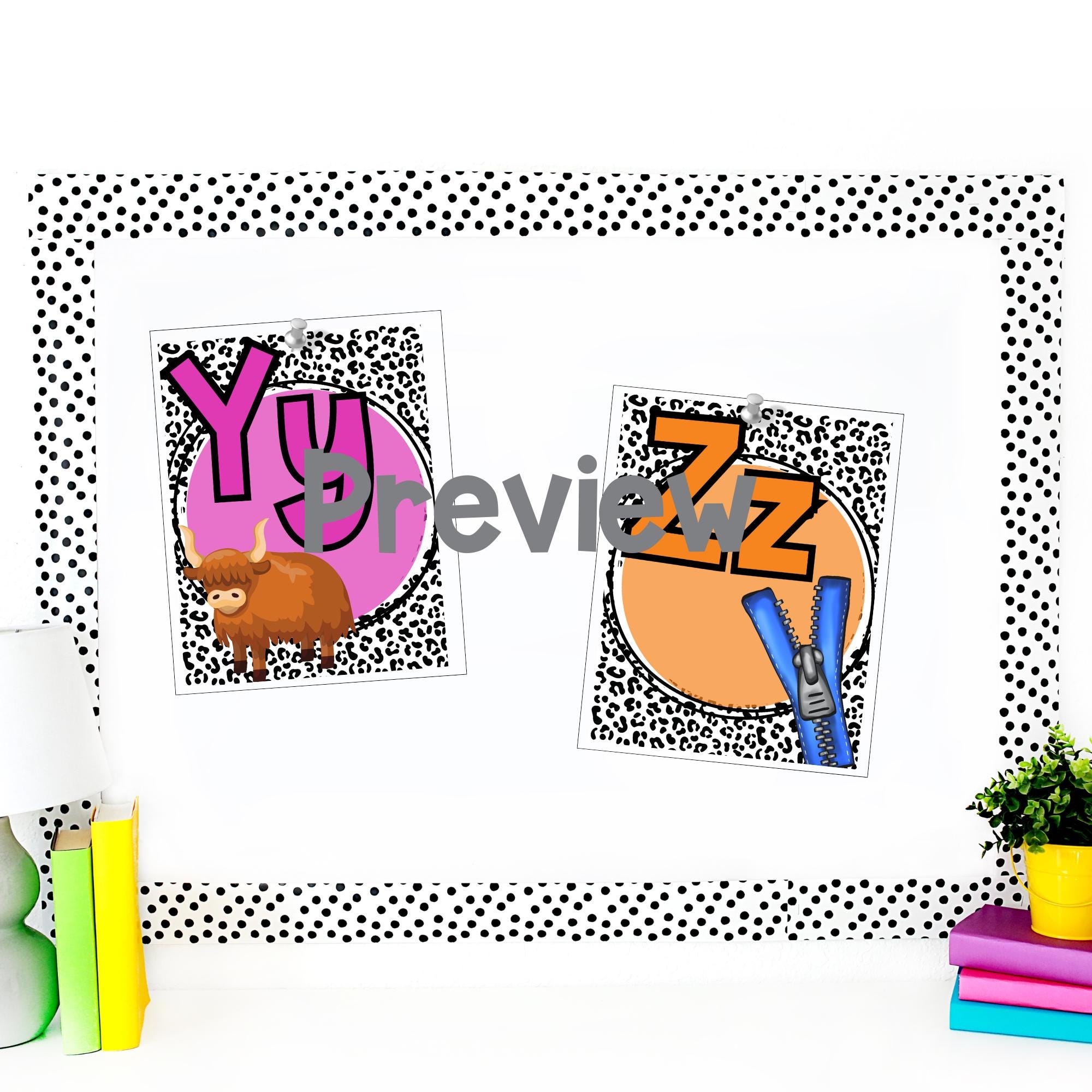 Rainbow Cheetah Alphabet Posters: Classroom Decor - Etsy