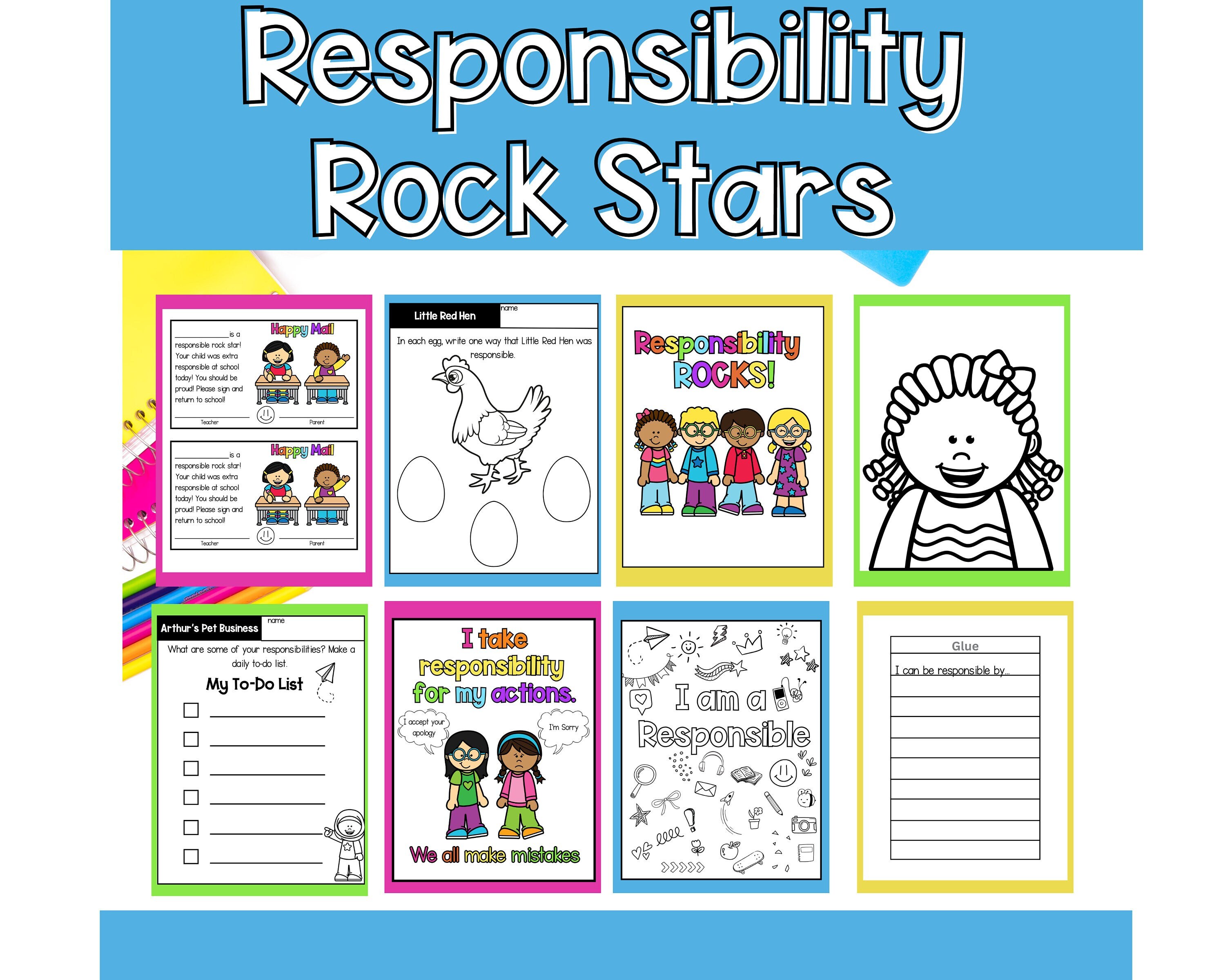 Responsibility Mini Unit | Social Emotional Learning | Homeschool Unit ...