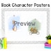 Book Character Posters | Watercolor Book Character Posters | Classroom ...