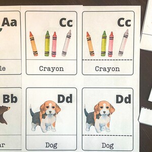 Alphabet 3 Part Cards | Montessori 3 Part Cards | Watercolor 3 Part ...