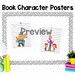 Book Character Posters | Book Character Decor | Classroom Decor - Etsy