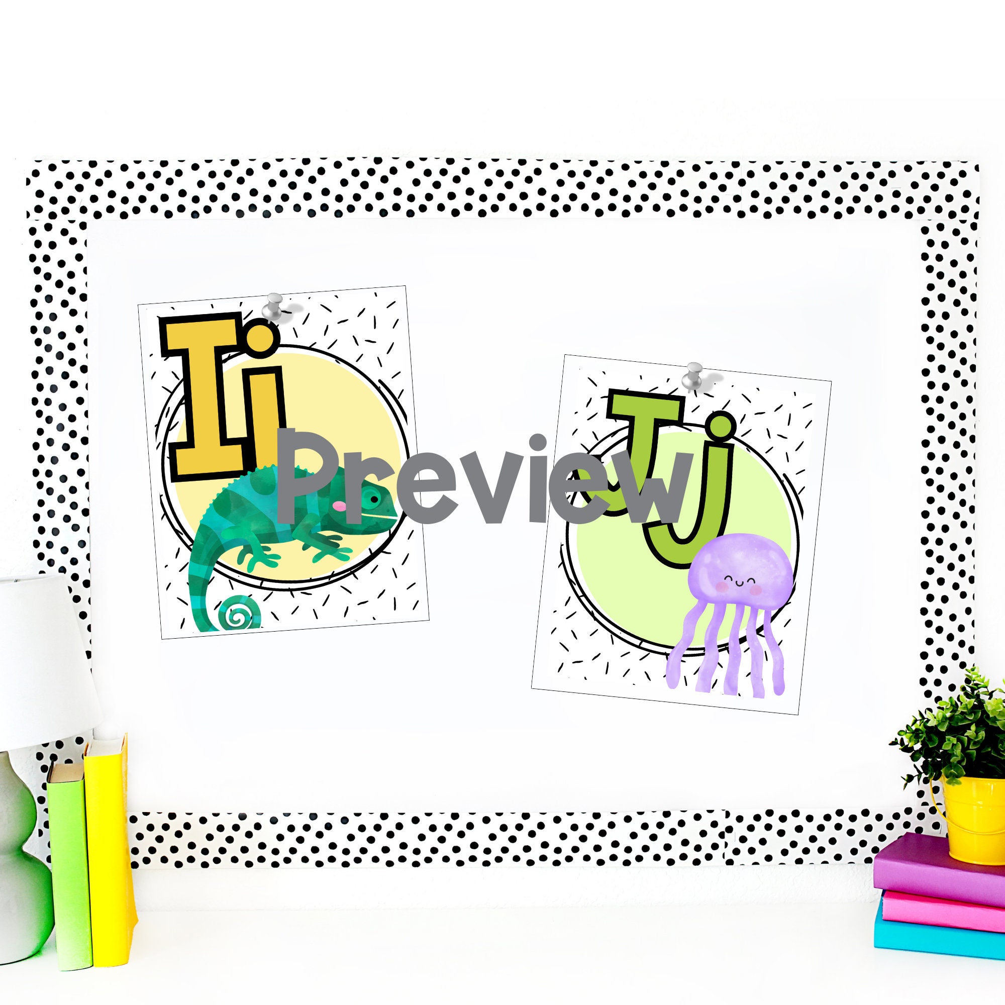 Watercolor Animal Alphabet Classroom Alphabet Rainbow - Etsy
