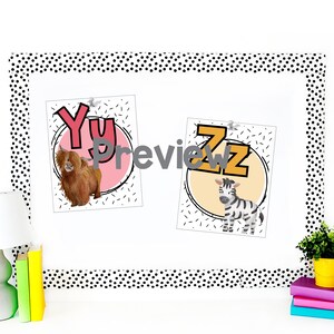 Watercolor Animal Alphabet | Classroom Alphabet | Rainbow Classroom ...