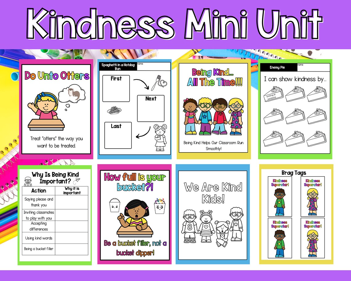 Kindness Unit Study Kindness Read Alouds Kindness Social Emotional ...