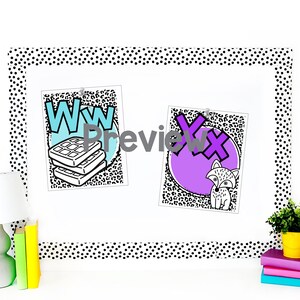 Rainbow Cheetah Alphabet Decor | Alphabet Posters | Rainbow Classroom ...