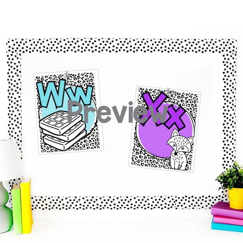 Rainbow Cheetah Alphabet Decor | Alphabet Posters | Rainbow Classroom ...