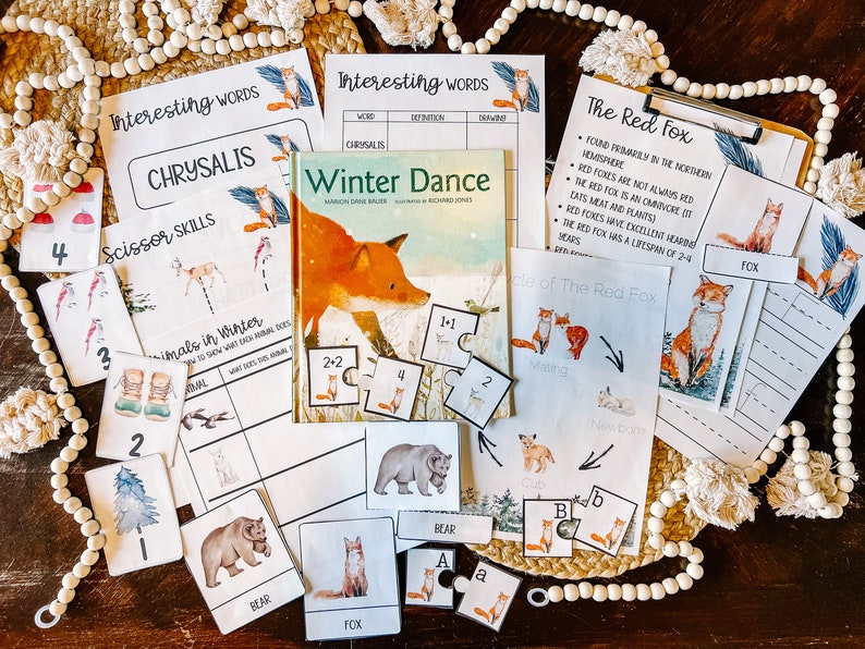 Winter Dance Book Companion Winter Unit Study Fox Unit Study - Etsy