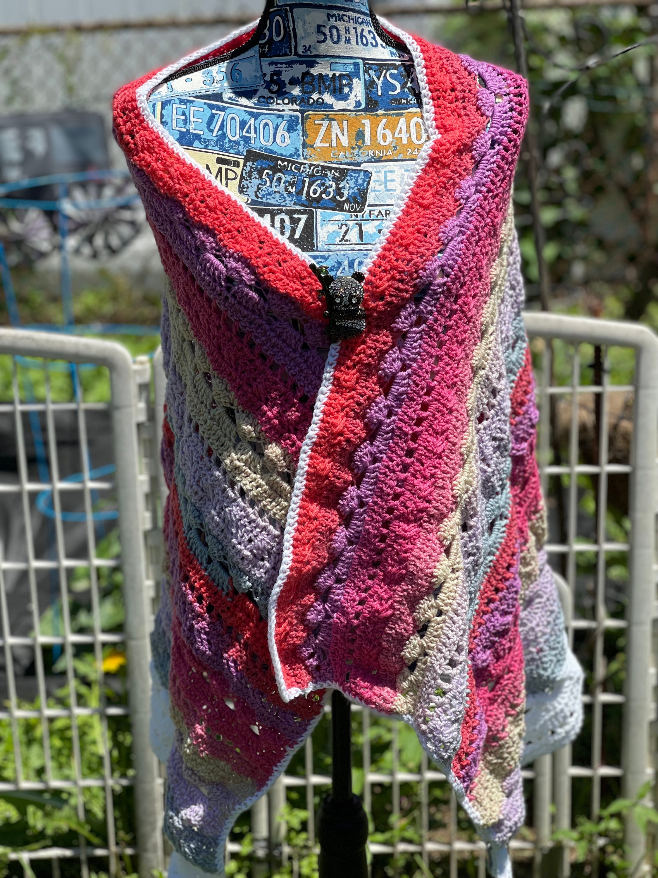 Greek Goddess Rectangle Crochet Shawl - Etsy