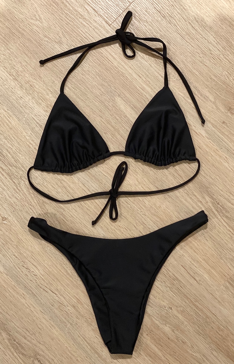 Women Bikins Set Women Swim Wear Triangle Bralette Two | Etsy