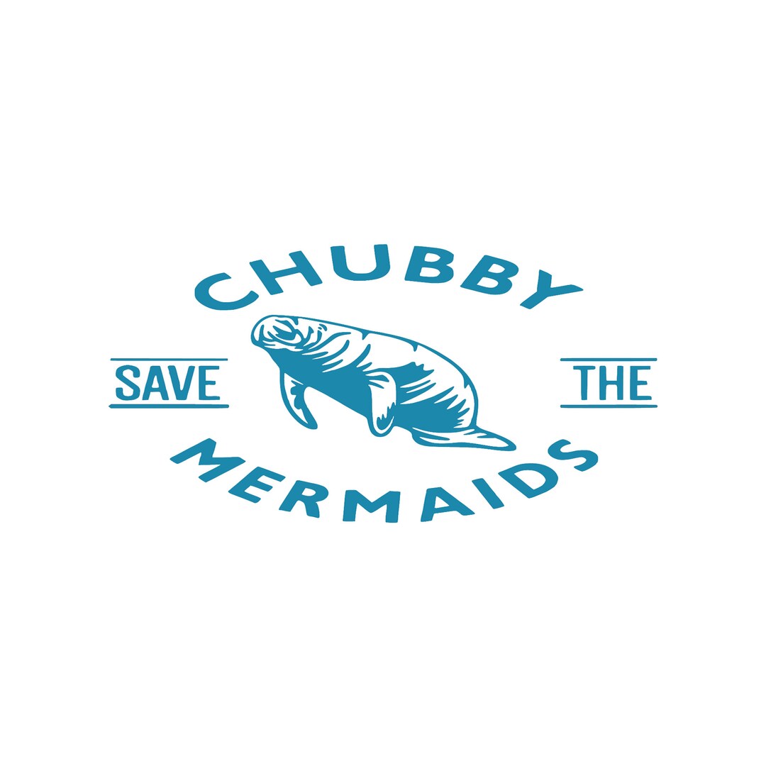 Save the Chubby Mermaids Manatees Beach Vibes Home Decor Beach Decor ...