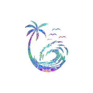 Palm Tree Beach Beach Palm Tree Beach Vibes Home Decor Beach Decor ...