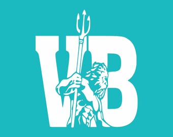 Virginia Beach Neptune Car Decal - Etsy