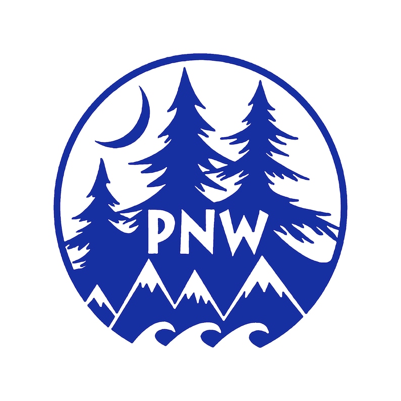 PNW Decal Pacific Northwest PNW West Coast Travel | Etsy