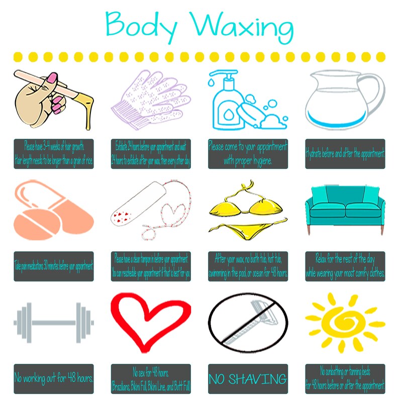 Body Waxing Do's and Don'ts * Day Spa * Body Waxing * Skin Care * Spa ...