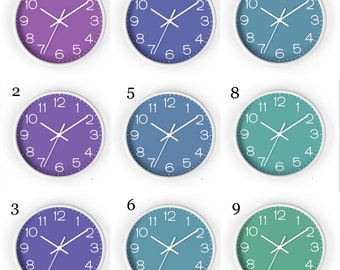 Purple Wall Clock | Etsy