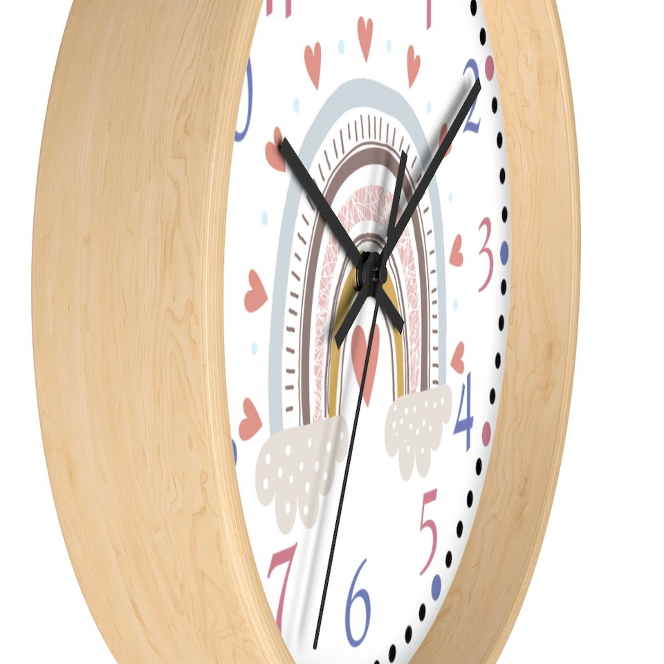 Rainbow Clock - Scandinavian Clock - Art Clock Designed & Sold By ...