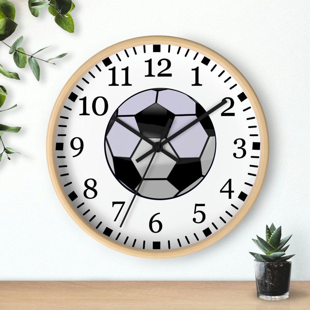 Soccer Clock Sports Clock Boys Clock Soccer Ball Clock - Etsy