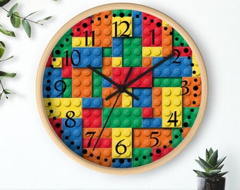 Wooden Blocks Clock - Etsy
