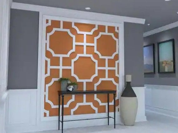 LARGE-F102 MDF Wood Decorative Panels Fretwork Wall Panels W - Etsy