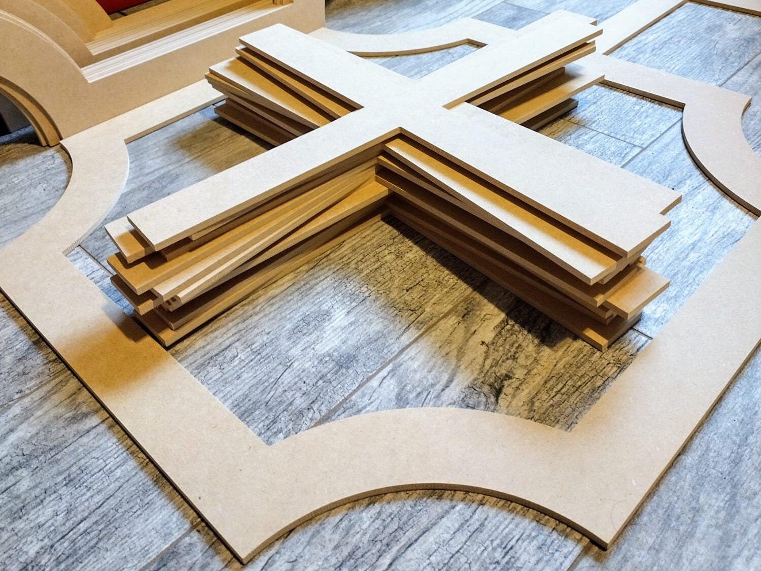 LARGE-F102 MDF Wood Decorative Panels Fretwork Wall Panels W - Etsy