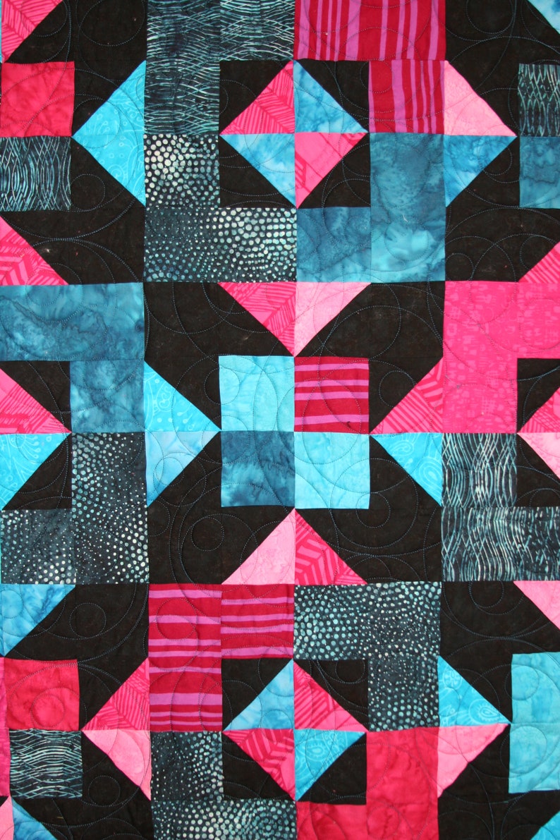 Daydreams of Blue and Pink Quilt Kit, Cozy Quilts Pattern Daydreaming ...