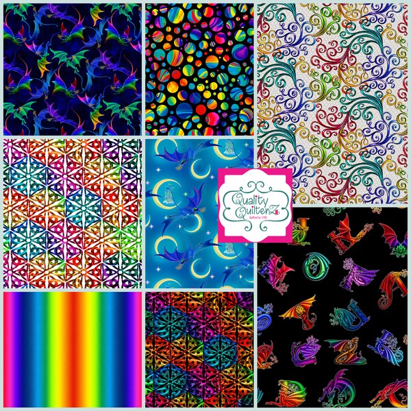 Dragon Fabric by the Yard - Etsy