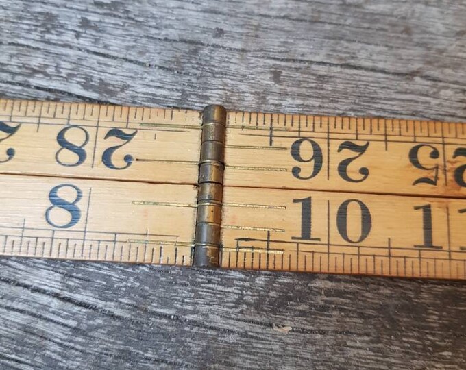 Vintage 50s Kidpark Wooden Ruler Made in Holland Rustic Old Tools ...
