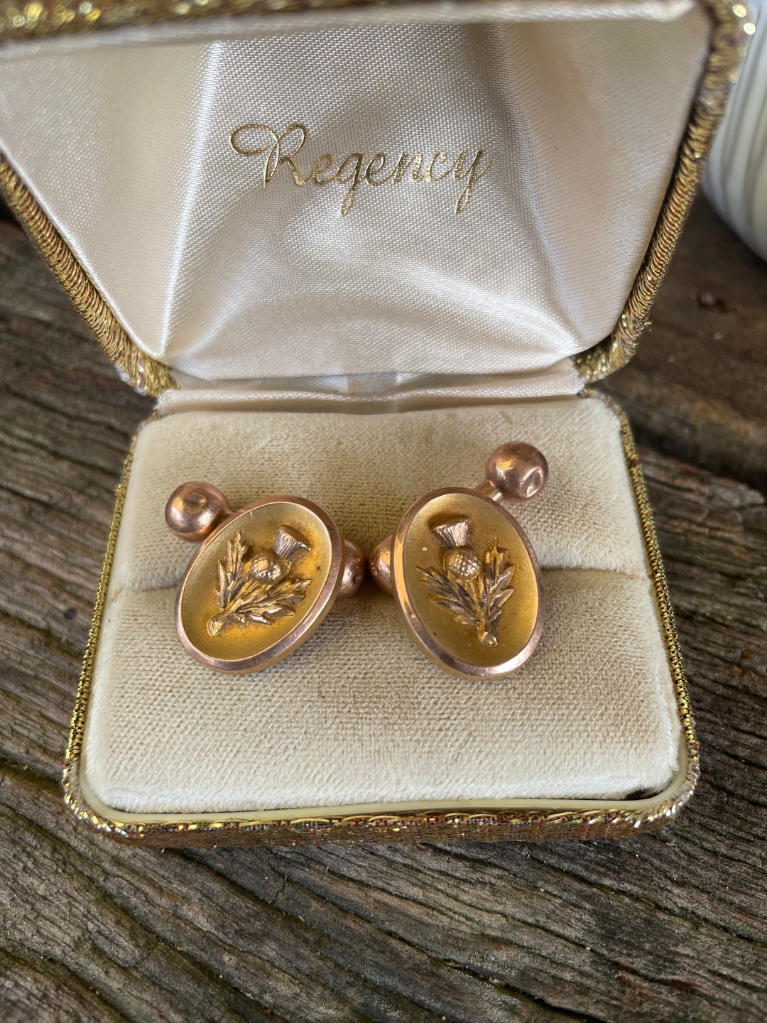 Antique Edwardian / Victorian Era Hallmarked 9k Rolled Gold and Rose ...