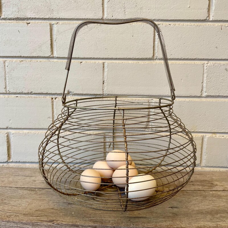 Wire Egg Basket - Etsy