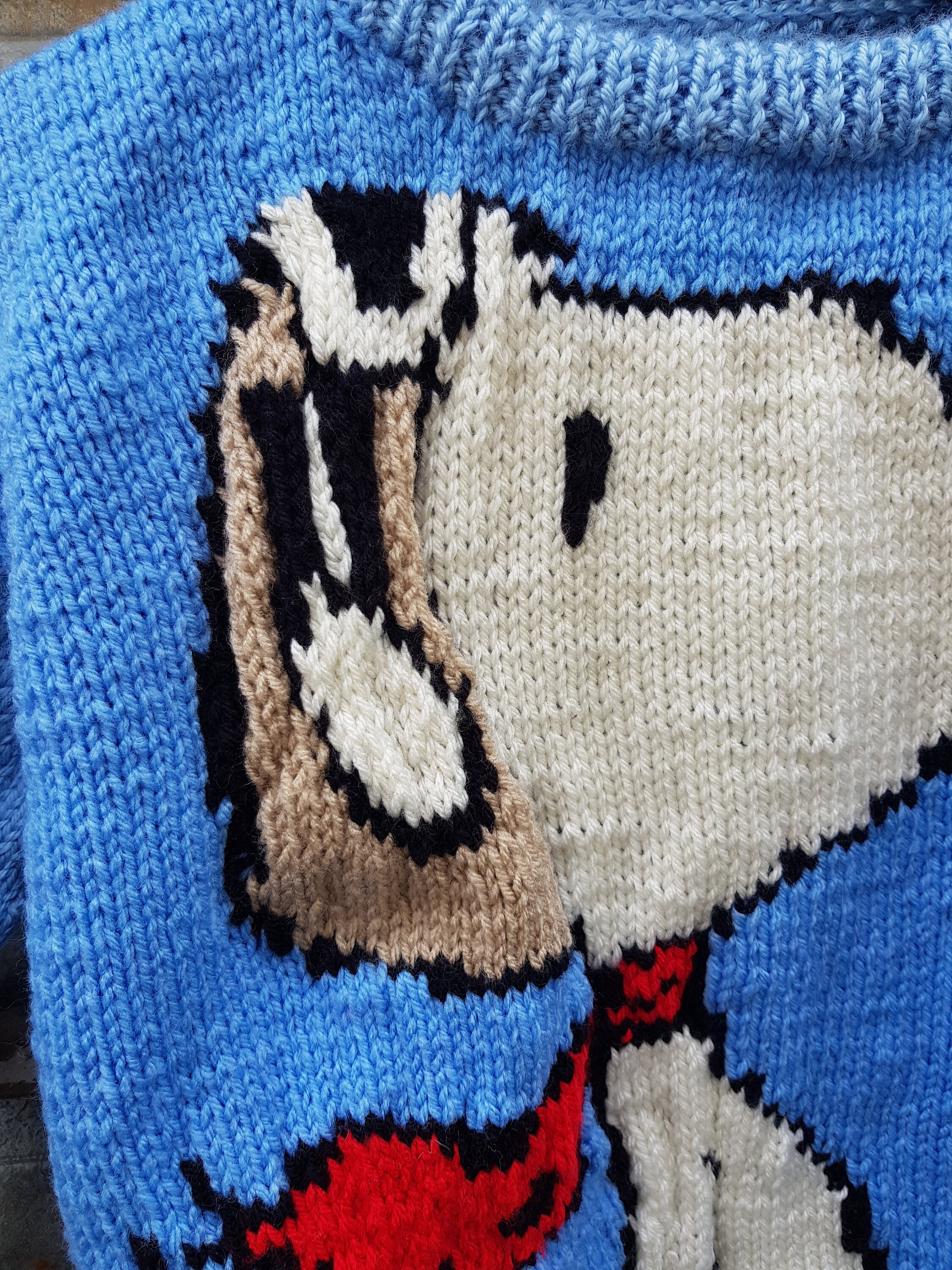 Vintage Size 8 Kids Hand Knitted Snoopy Winter Jumper Unisex | Etsy