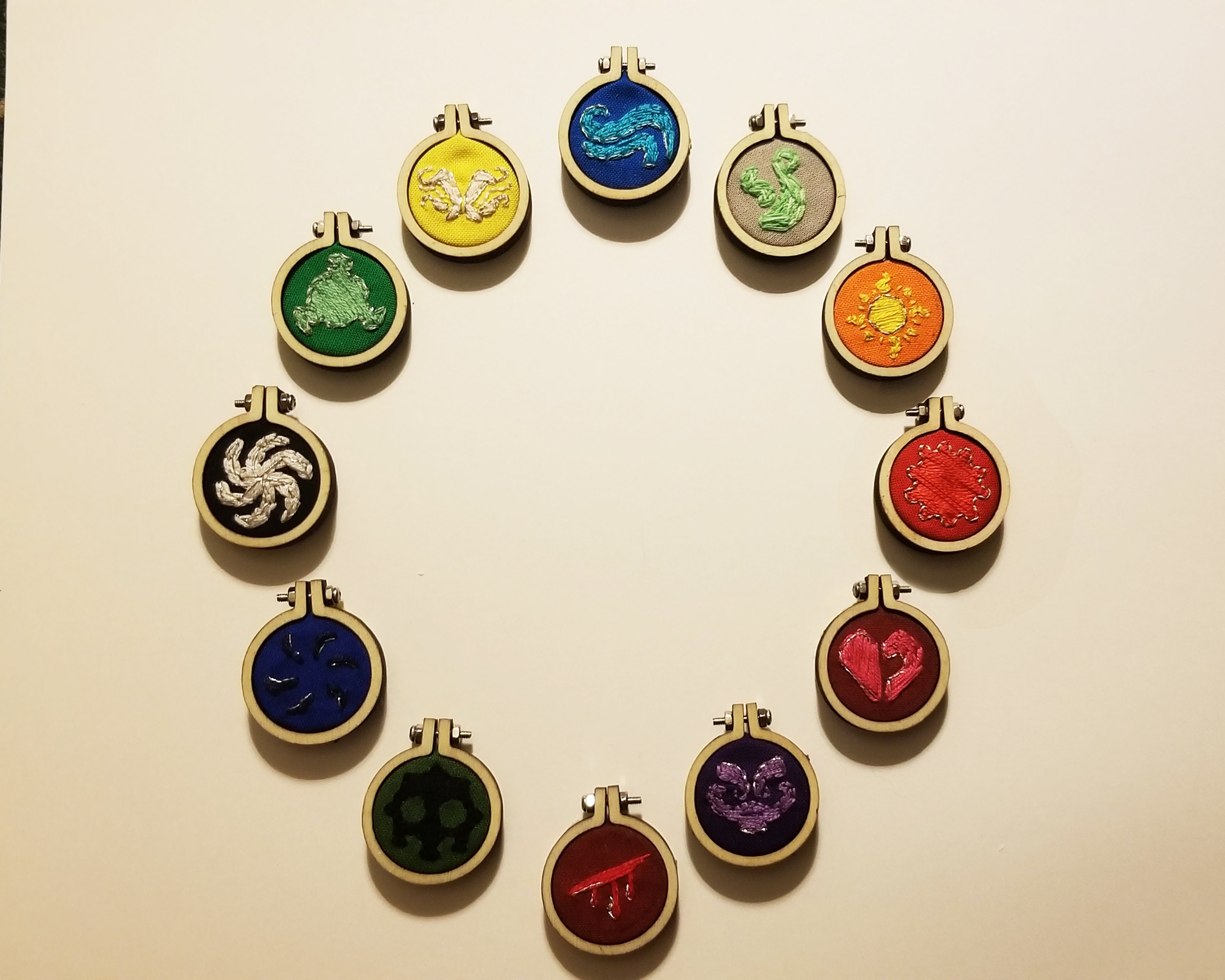 Handmade Tiny Homestuck Aspect Embroidery - Etsy