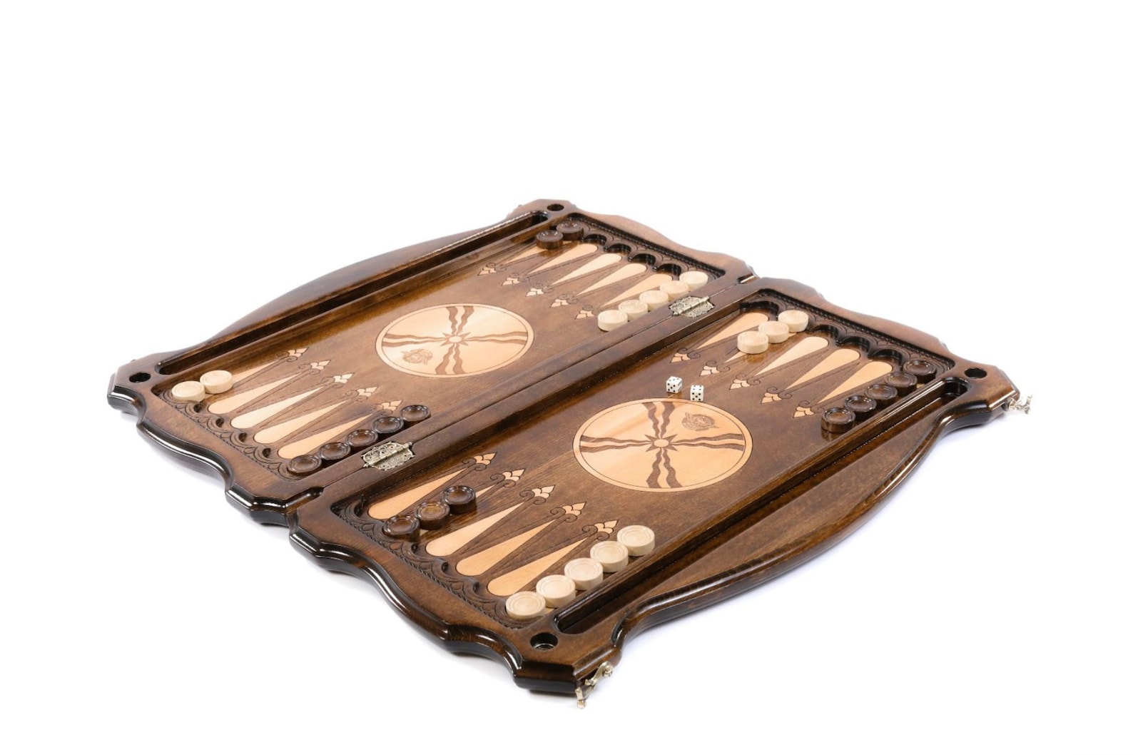 Fathers Day Gift Assyrian Coat of Arms Backgammon With Copyrighted ...