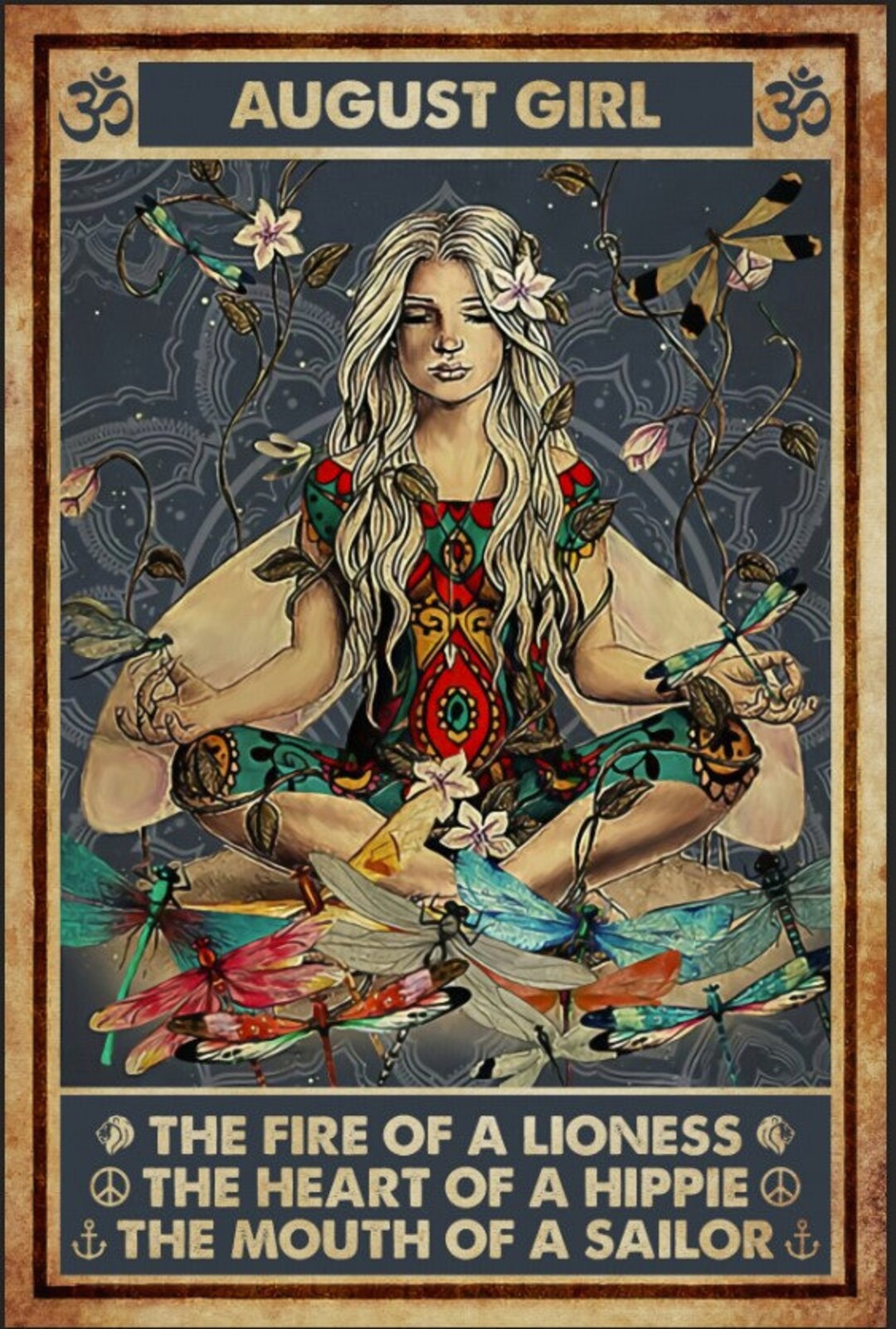 Personalisation August Girl the Fire of A Lioness the Heart - Etsy UK